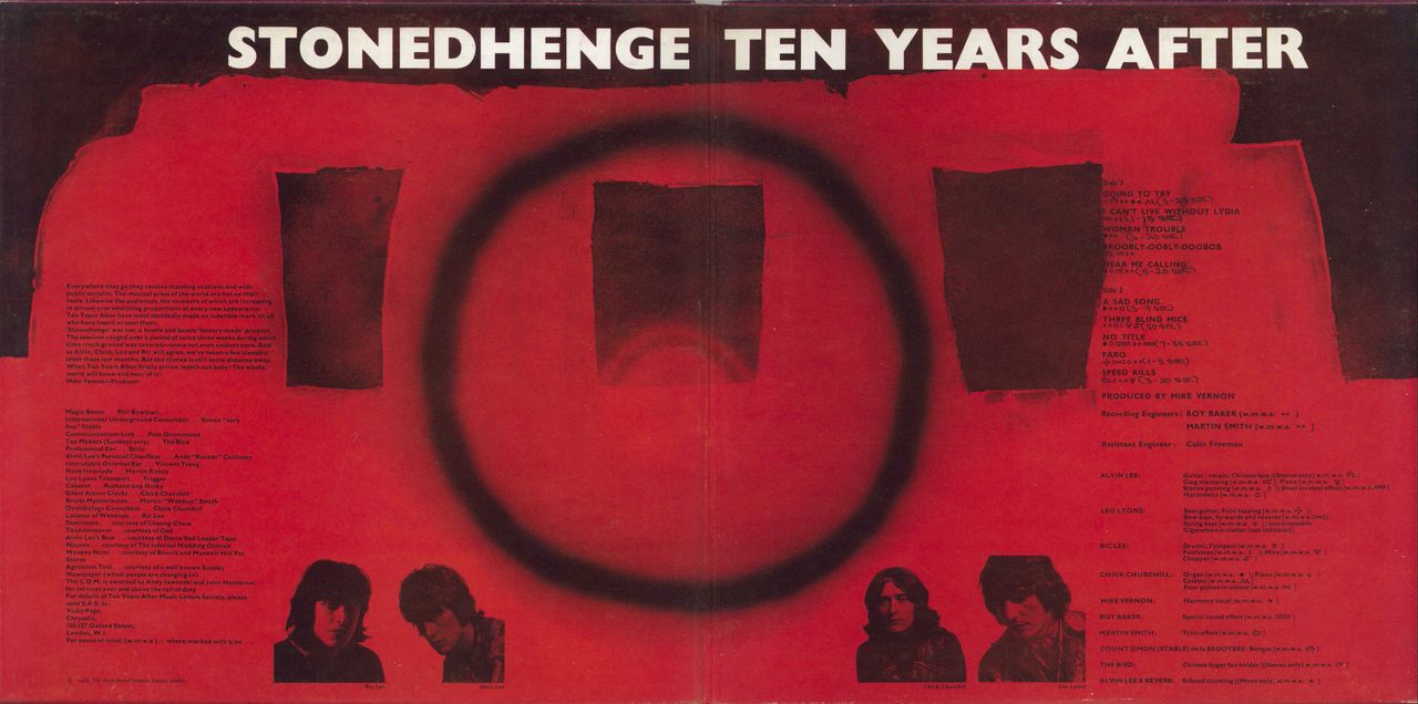Ten Years After Stonedhenge - 1st - WOS UK Vinyl LP — RareVinyl.com