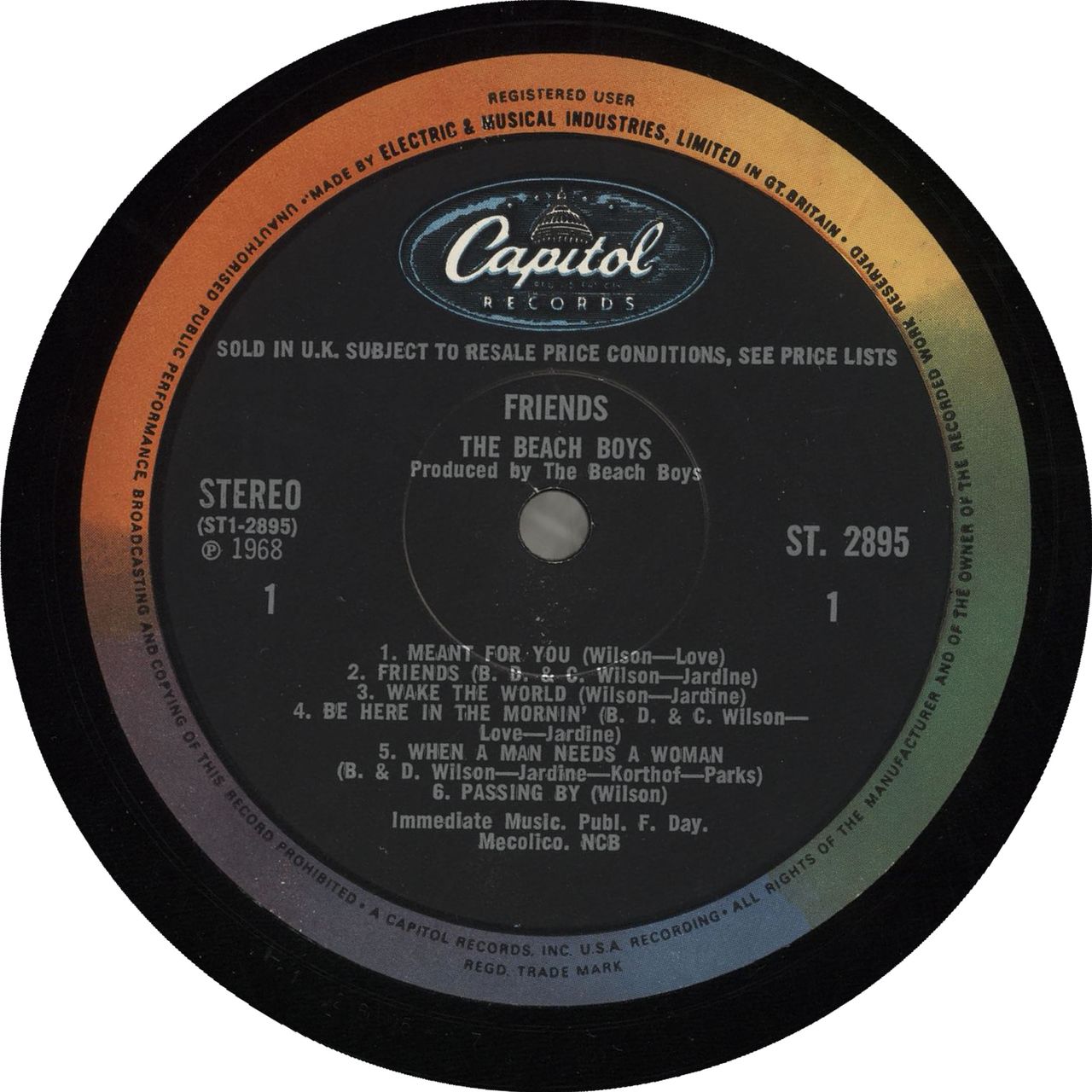 The Beach Boys Friends - 1st UK Vinyl LP — RareVinyl.com