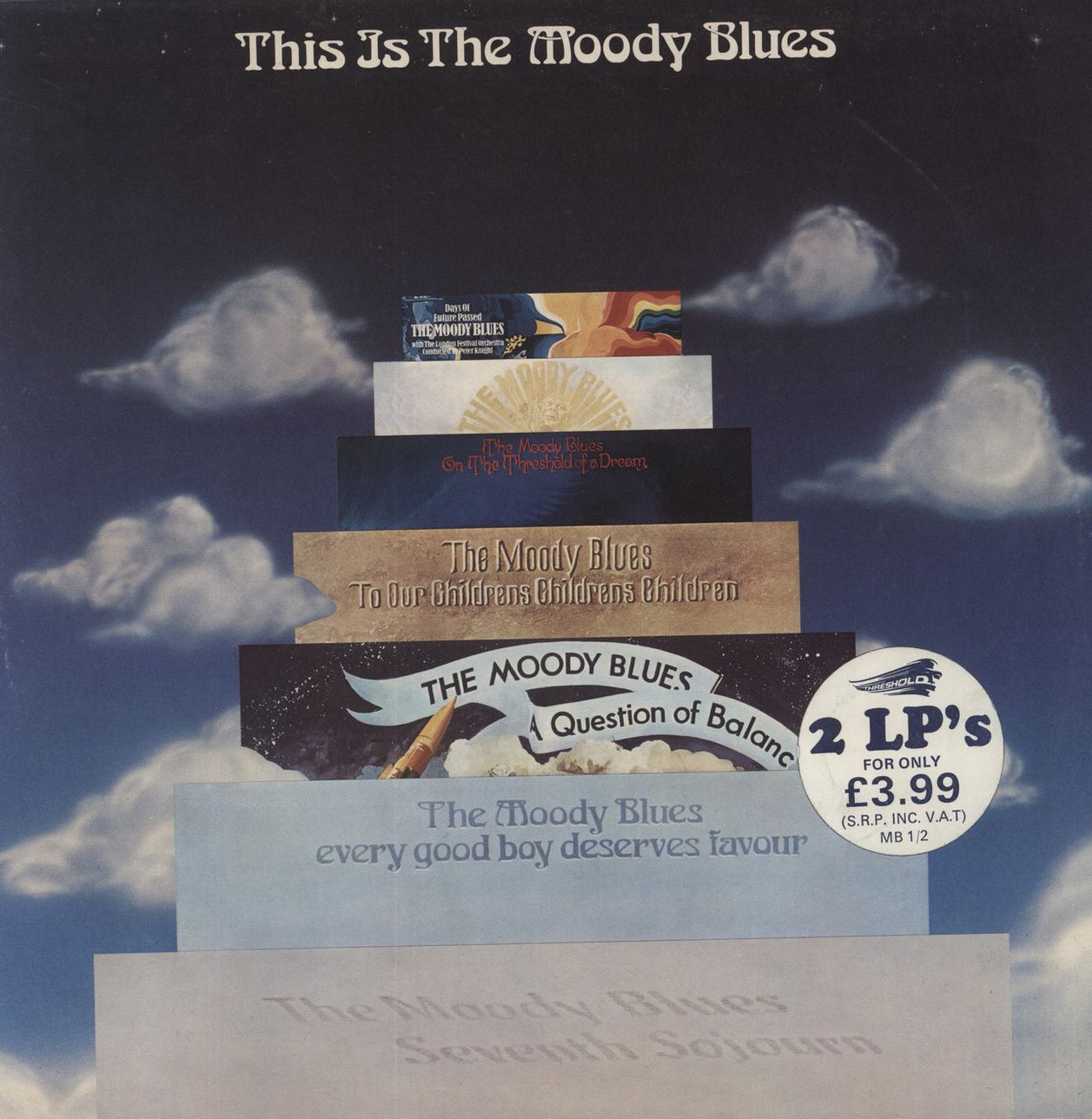 The Moody Blues This Is The Moody Blues - Price stickered UK 2-LP viny — RareVinyl.com