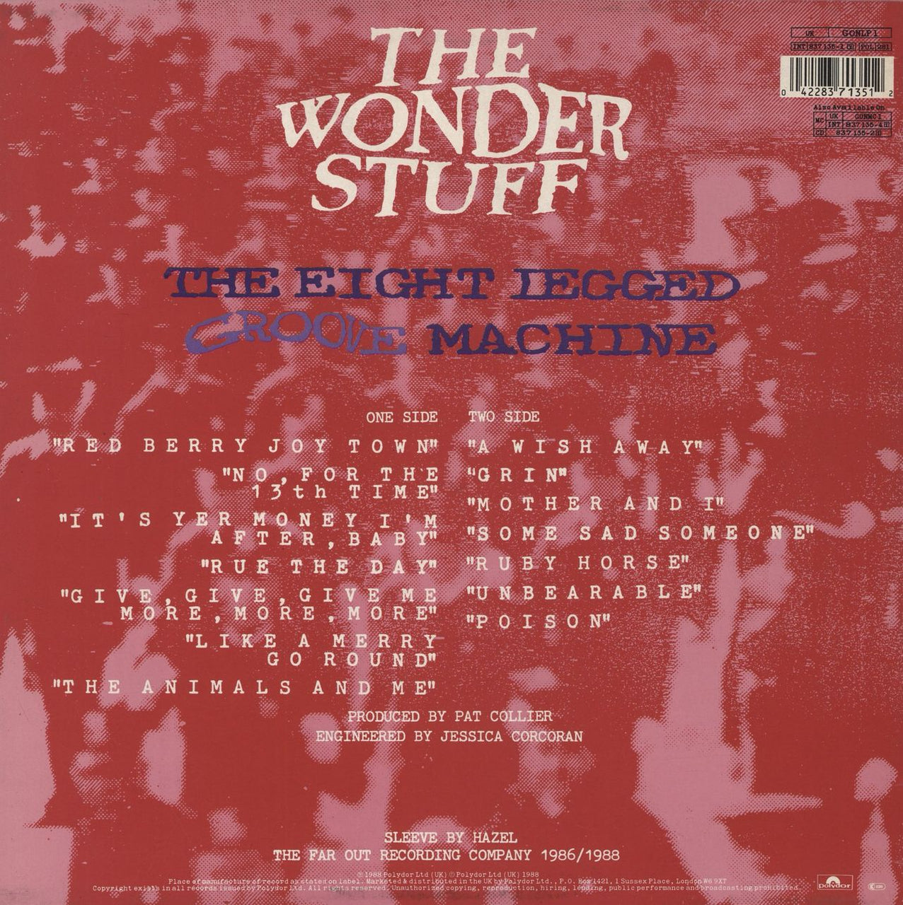 The Wonder Stuff The Eight Legged Groove Machine - stickered - EX UK V ...