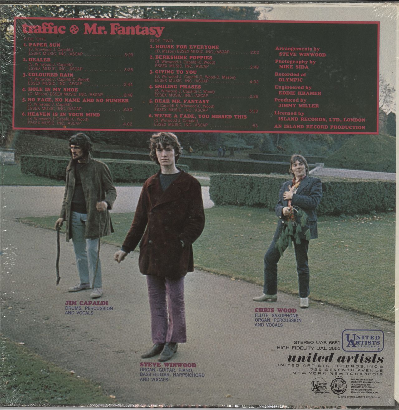 Traffic Mr Fantasy - open shrink US Vinyl LP — RareVinyl.com