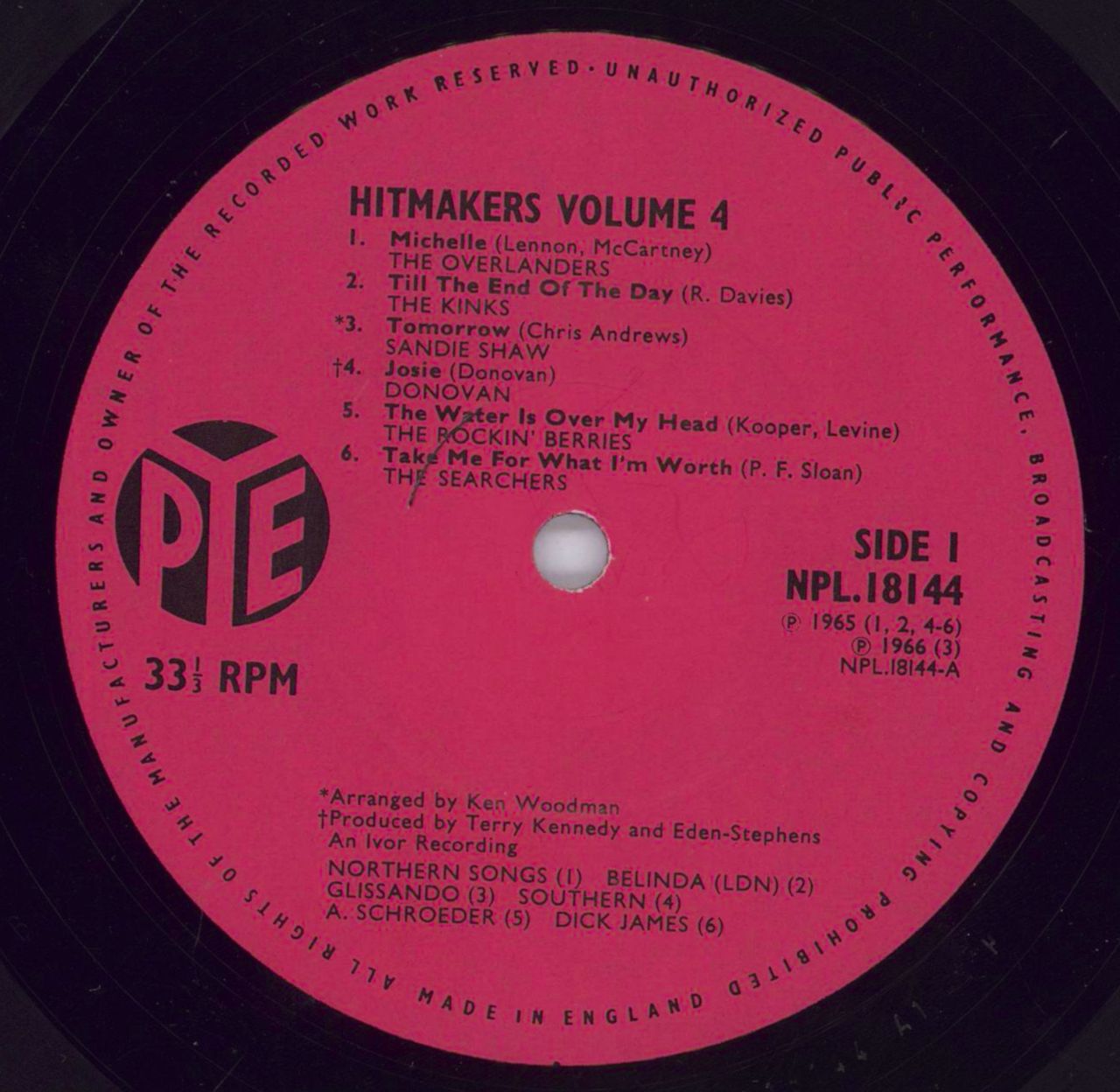 Various-60s & 70s The Hitmakers Vol.4 UK Vinyl LP — RareVinyl.com