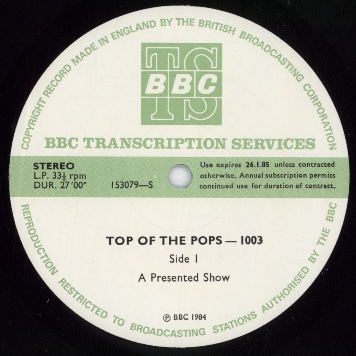 Various-Pop Top Of The Pops 1003 UK Promo Vinyl LP — RareVinyl.com
